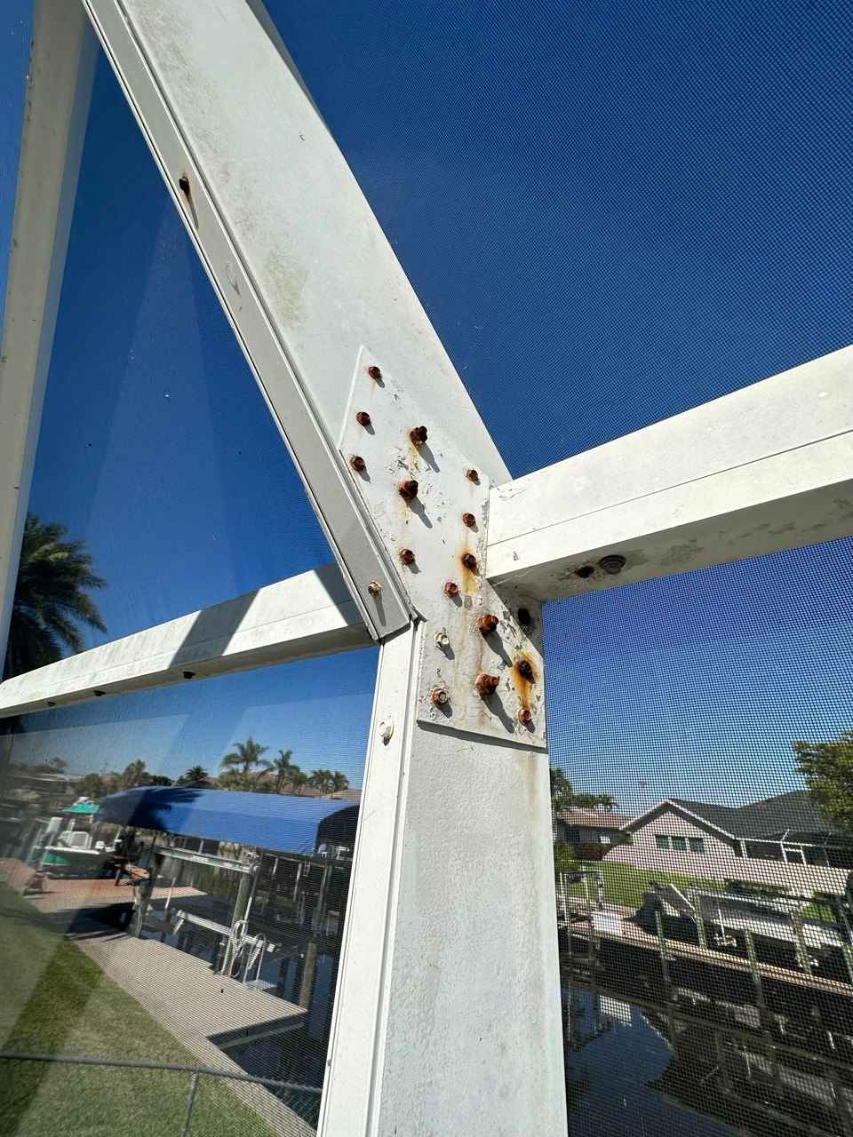 Replacing Rusty Screws at Screen Pool Enclosures - Screen Factory Florida
